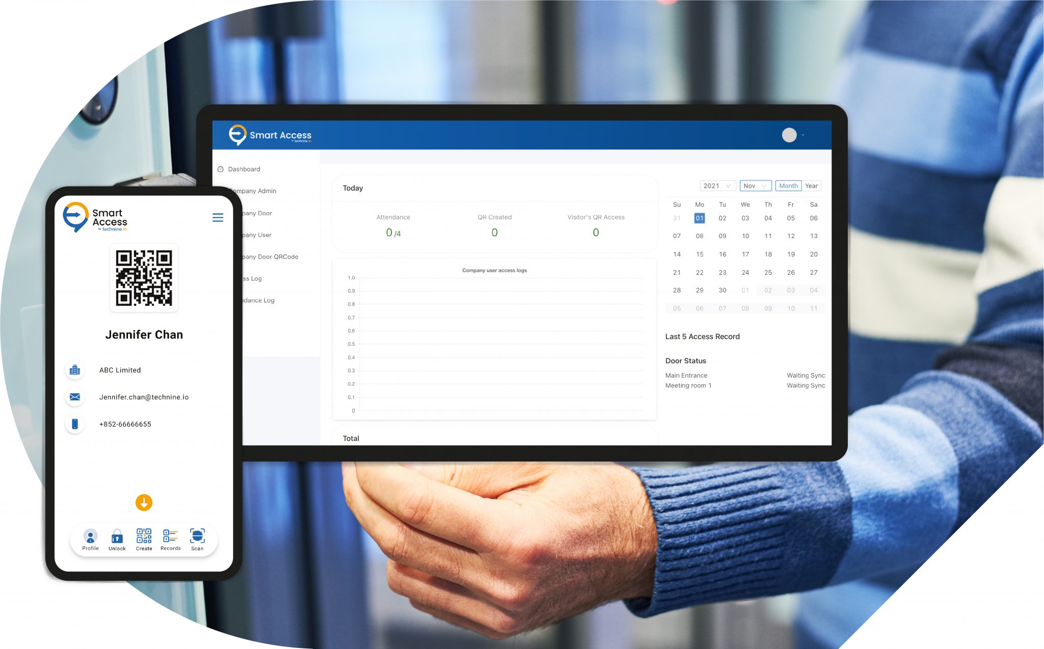 NineSmart - QR Code Access Control | IoT Solution